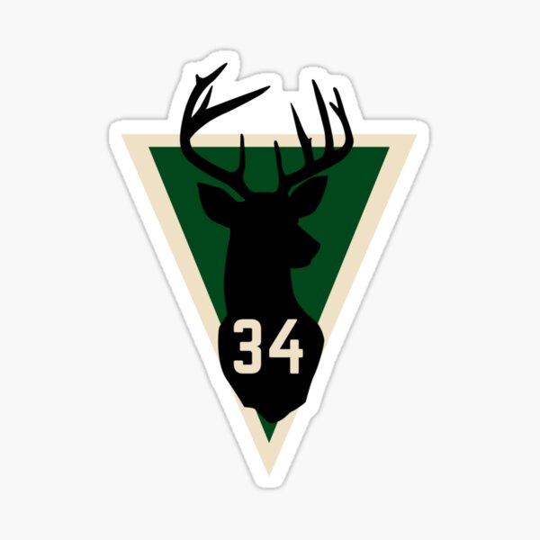 "bucks 34" Sticker for Sale by kaelinmeicher | Redbubble