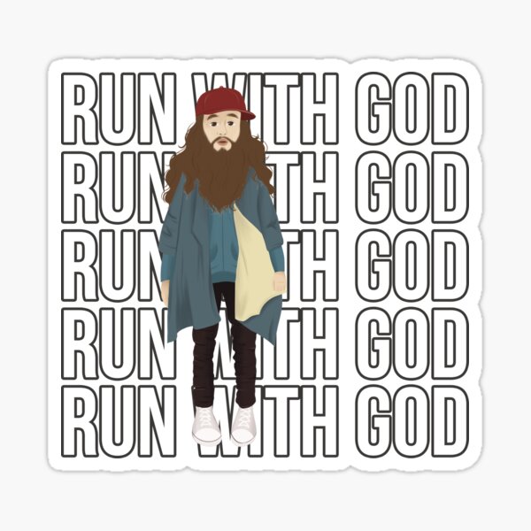 "Run with God christian sport design " Sticker for Sale by Catholic ...