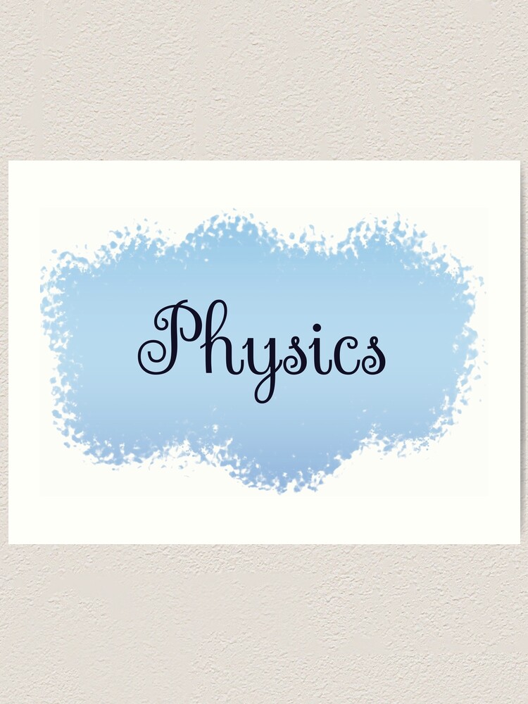 "Physics School Subject Label - white" Art Print by IrinchiDE | Redbubble