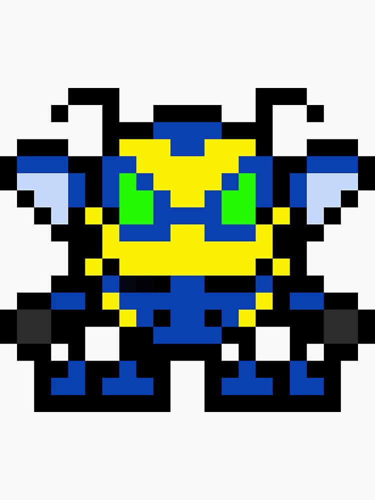 "Pixel Buck Bumble" Sticker by ImpishMATT | Redbubble