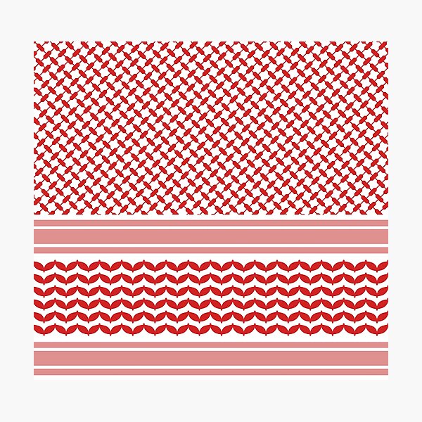"Jordanian Shemagh Design" Photographic Print for Sale by ArabicMerch ...