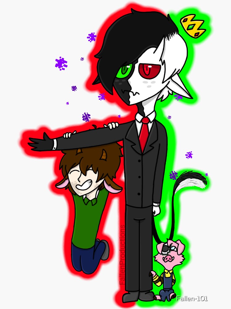 Pegatina «Ranboo, Tubbo y Michael» de Fallen-101 | Redbubble