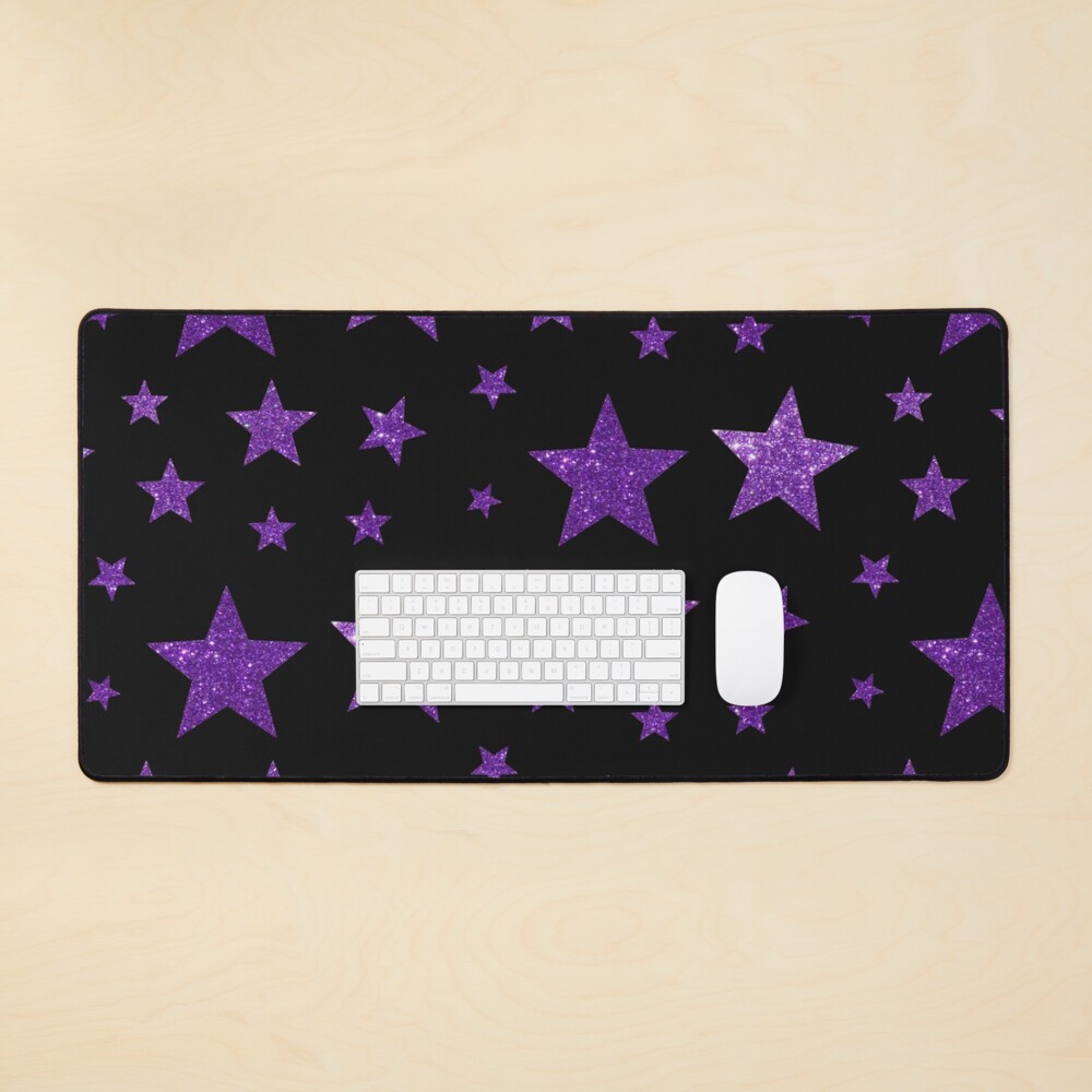 "Purple Faux Glitter Stars" Sticker for Sale by Felicity-K | Redbubble