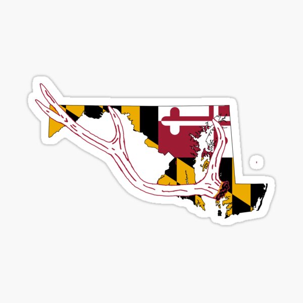 "Maryland Sika Deer" Sticker for Sale by windsor40 | Redbubble