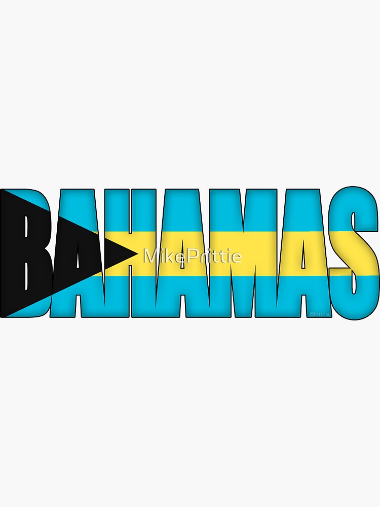 "Bahamas Flag " Sticker for Sale by MikePrittie | Redbubble