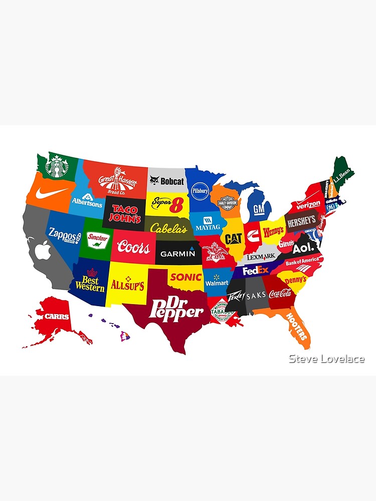 "The Corporate States of America" Poster for Sale by Steve Lovelace ...