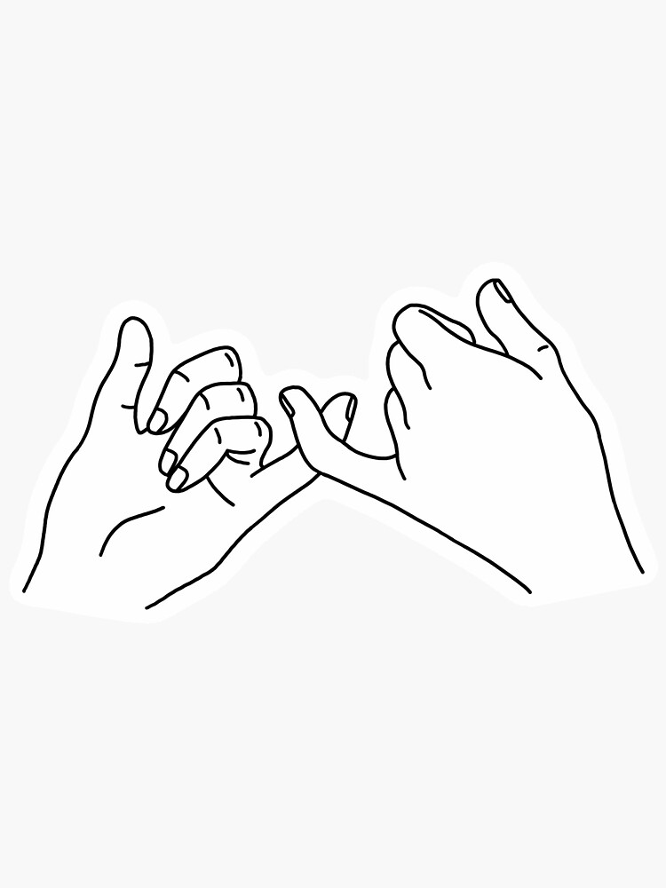 "Pinky Promise" Sticker by tayzac | Redbubble