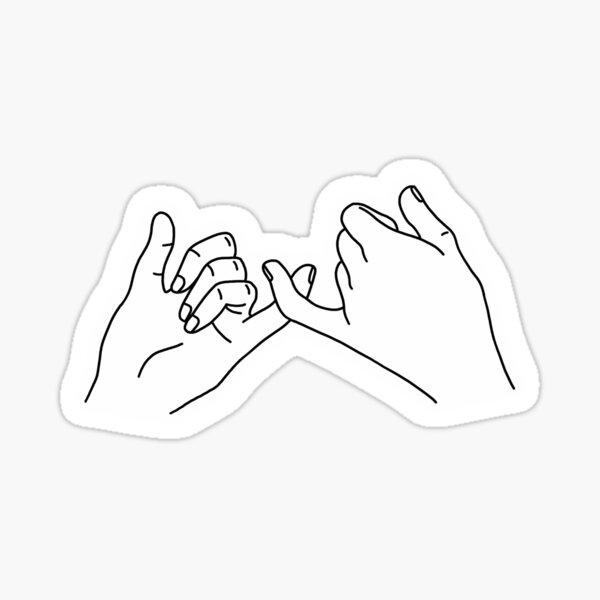 "Pinky Promise" Sticker by tayzac | Redbubble