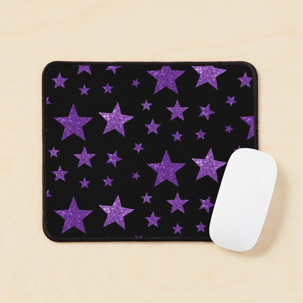 "Purple Faux Glitter Stars" Sticker for Sale by Felicity-K | Redbubble
