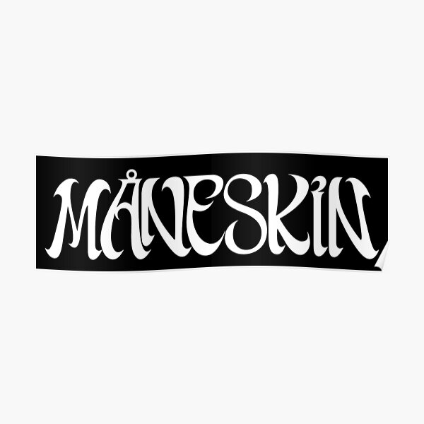 "MANESKIN Maneskin,Måneskin," Poster for Sale by moodlasa | Redbubble