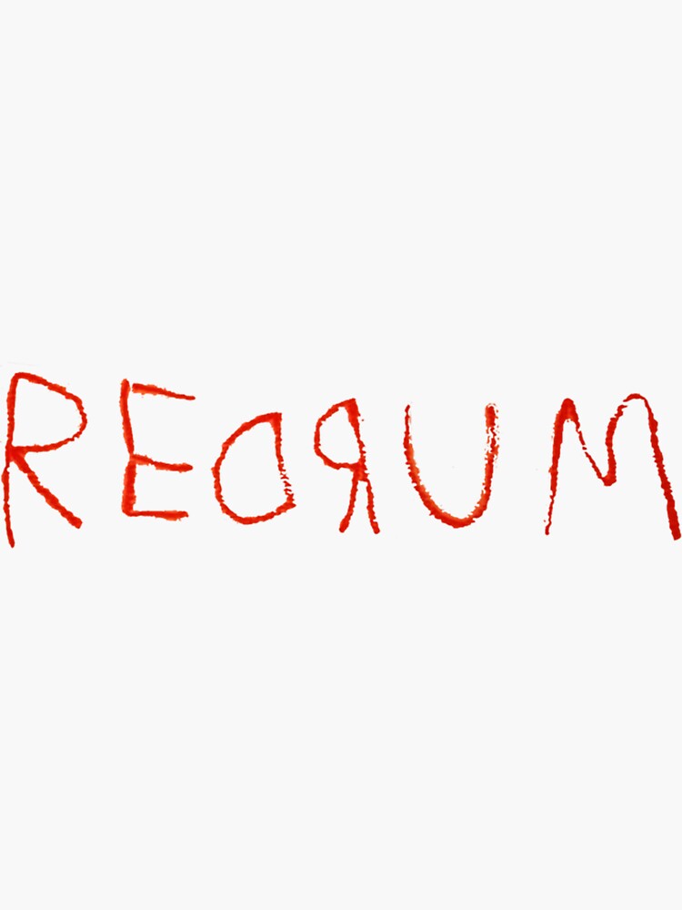 "REDRUM" Sticker for Sale by HanhShop | Redbubble