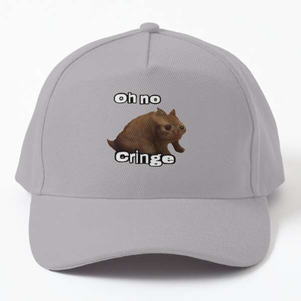 "Oh no cringe cat meme" Cap for Sale by recycledmillenn | Redbubble