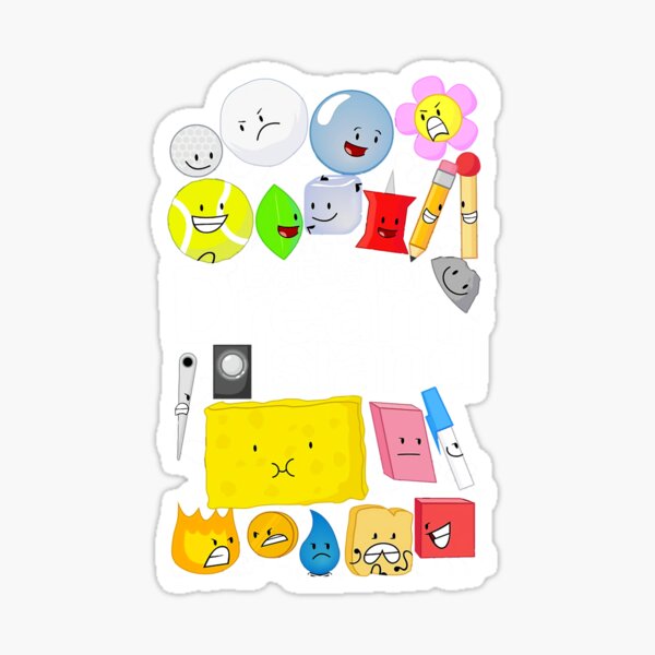 "BFDI-Poster" Sticker for Sale by BethanyBlowers | Redbubble