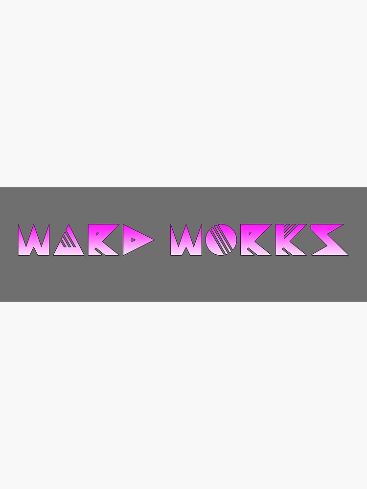 Póster «Estilo punk del logotipo de Ward Works» de WardWorks | Redbubble