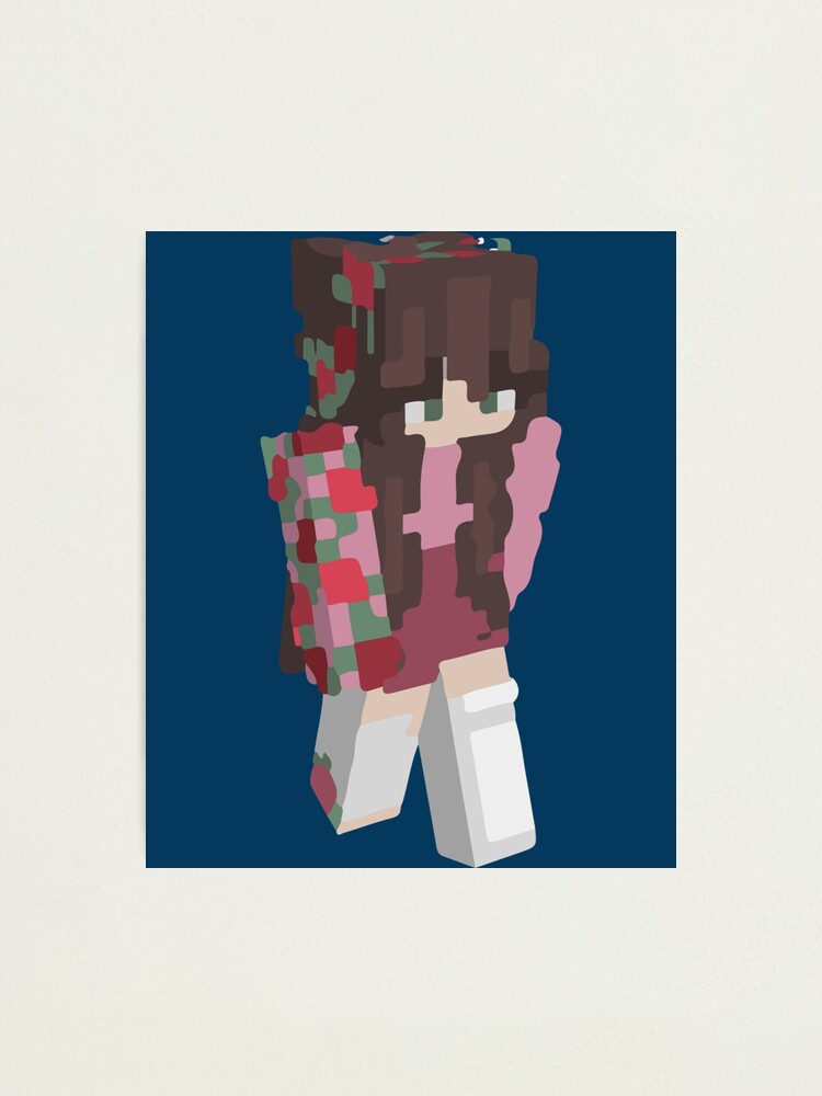 "HANNAH ROSE HANNAHXXROSE DREAM SMP Skin Minecraft" Photographic Print ...