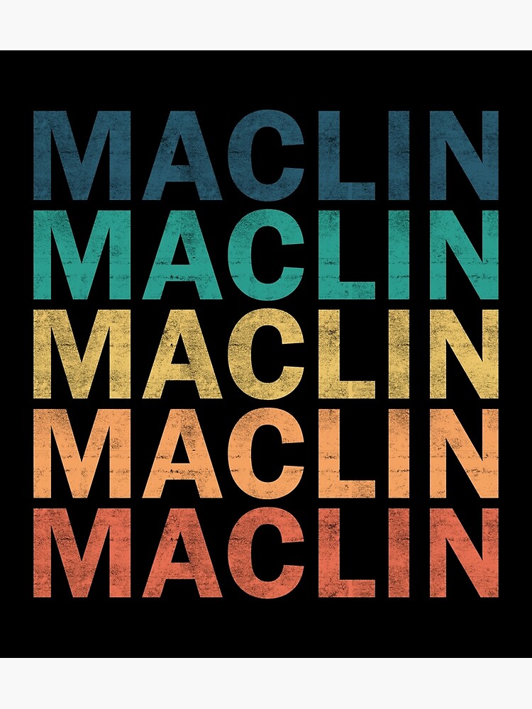 Lámina fotográfica «Camiseta con nombre Maclin - Camiseta con artículo ...