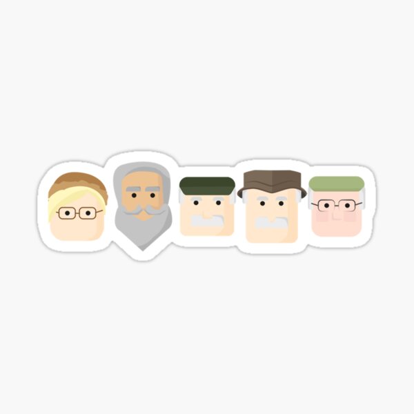 "Still Game Characters" Sticker for Sale by geraldinebarr | Redbubble