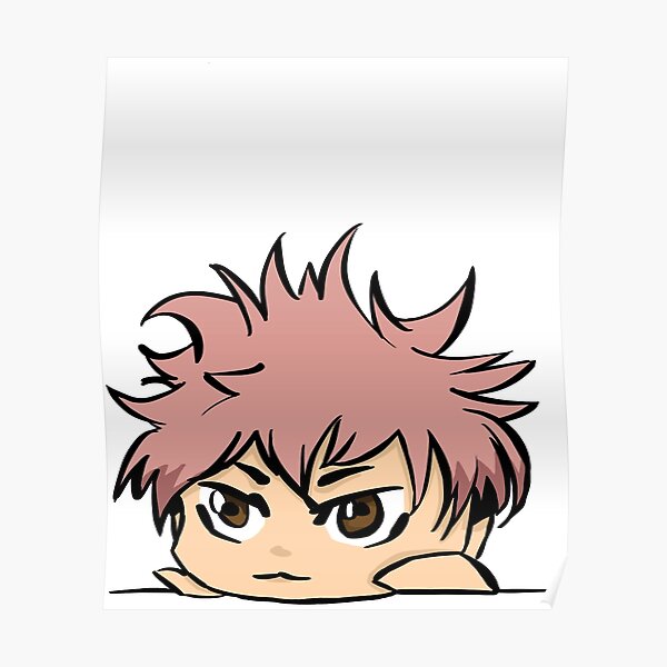 "Yuji Itadori Chibi Peeker - Jujutsu Kaisen" Poster for Sale by Kate ...