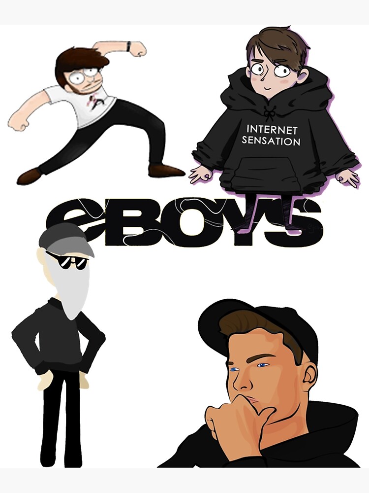 "The Eboys Cartoon Art (Willne, Imallexx," Poster by EzraricGeorge ...