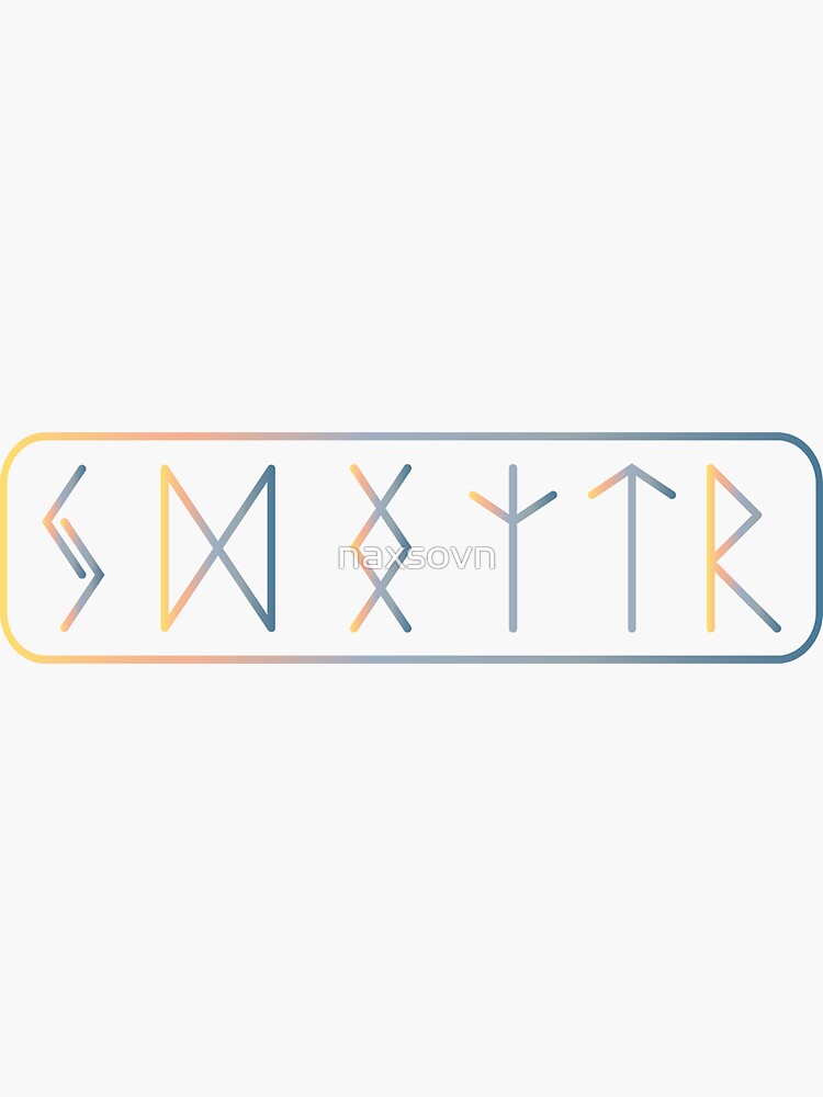 "Rune" Sticker for Sale by naxsovn | Redbubble