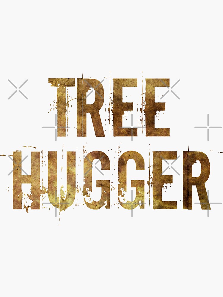 "Tree Hugger" Sticker by carriepotter | Redbubble