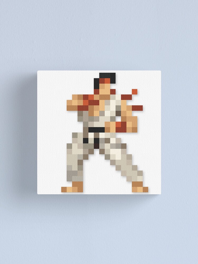 "Ryu 8-bit Streetfighter" Canvas Print for Sale by RJmasonQBL | Redbubble