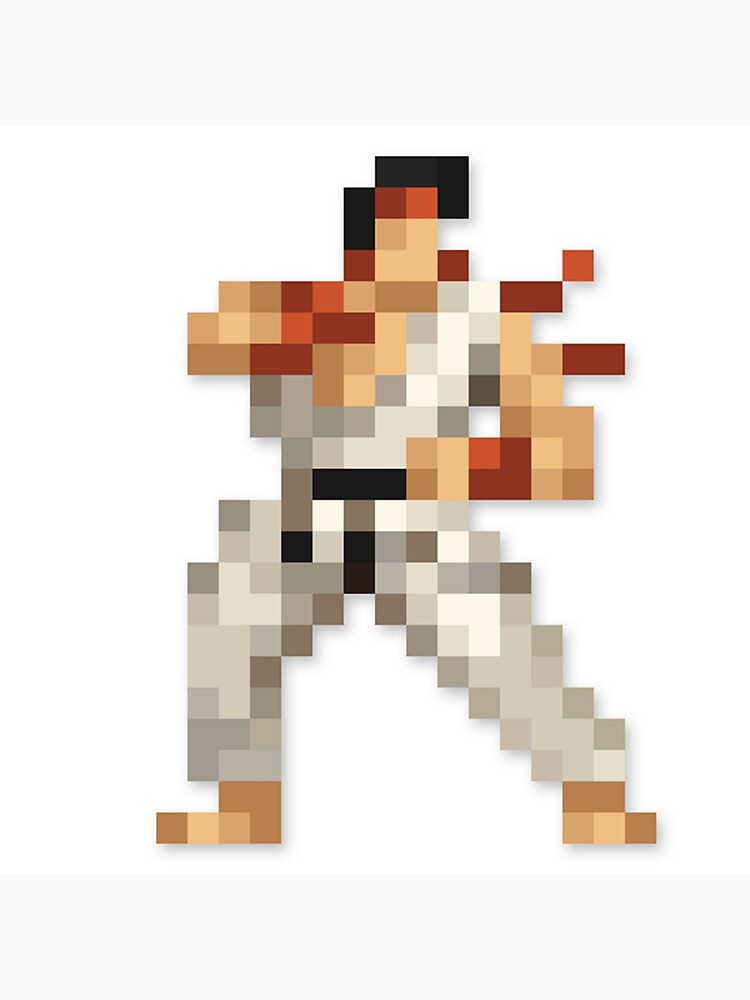 "Ryu 8-bit Streetfighter" Canvas Print for Sale by RJmasonQBL | Redbubble
