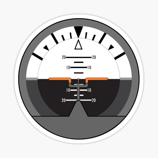 "Attitude Indicator" Sticker for Sale by jmarcinuk-photo | Redbubble