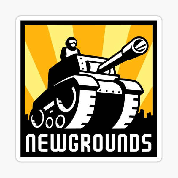 "Newgrounds Logo Artwork" Sticker for Sale by JamesBenites | Redbubble
