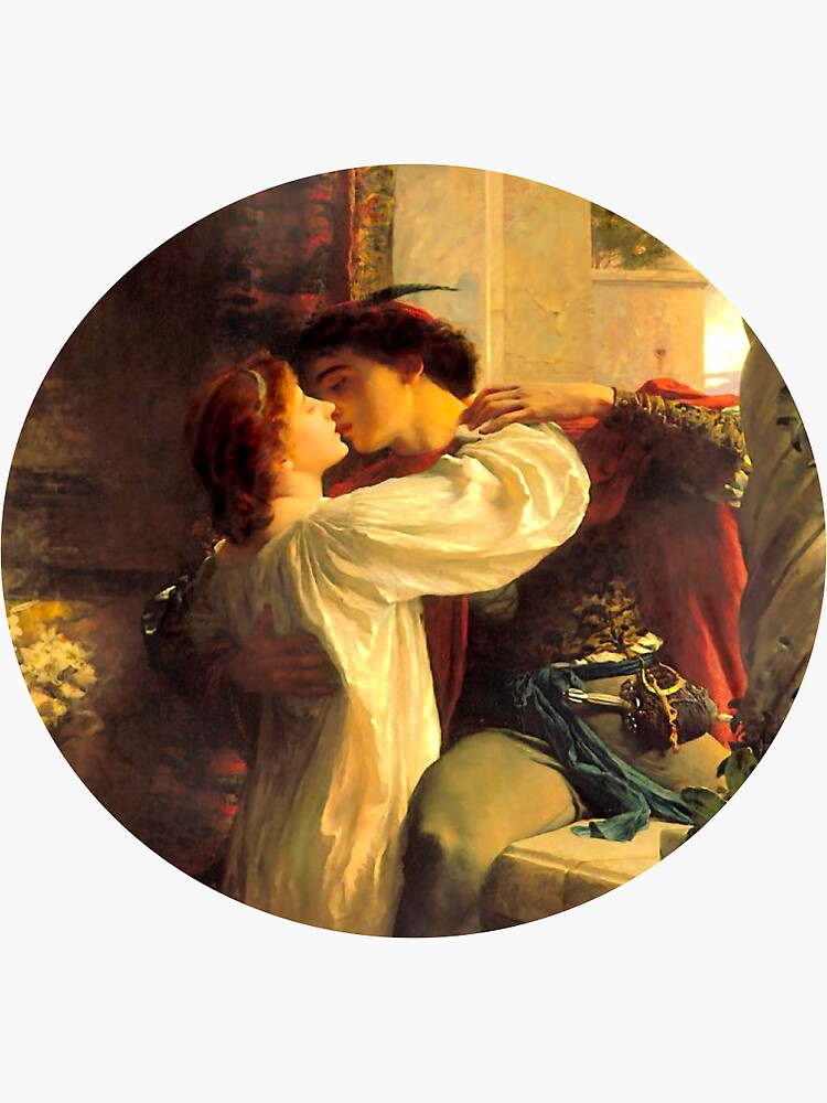 "Romeo and Juliet Renaissance Painting" Sticker for Sale by Eve Kinsman ...