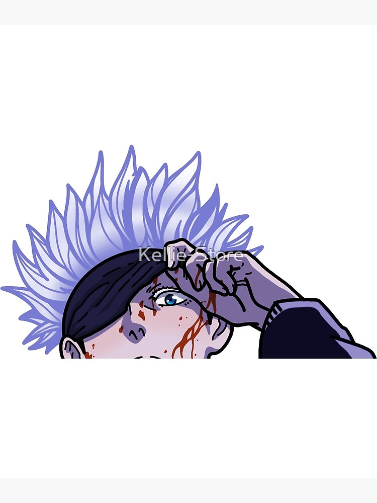 "Gojo Satoru Peeker - Jujutsu Kaisen" Art Print by Kellie-Store | Redbubble