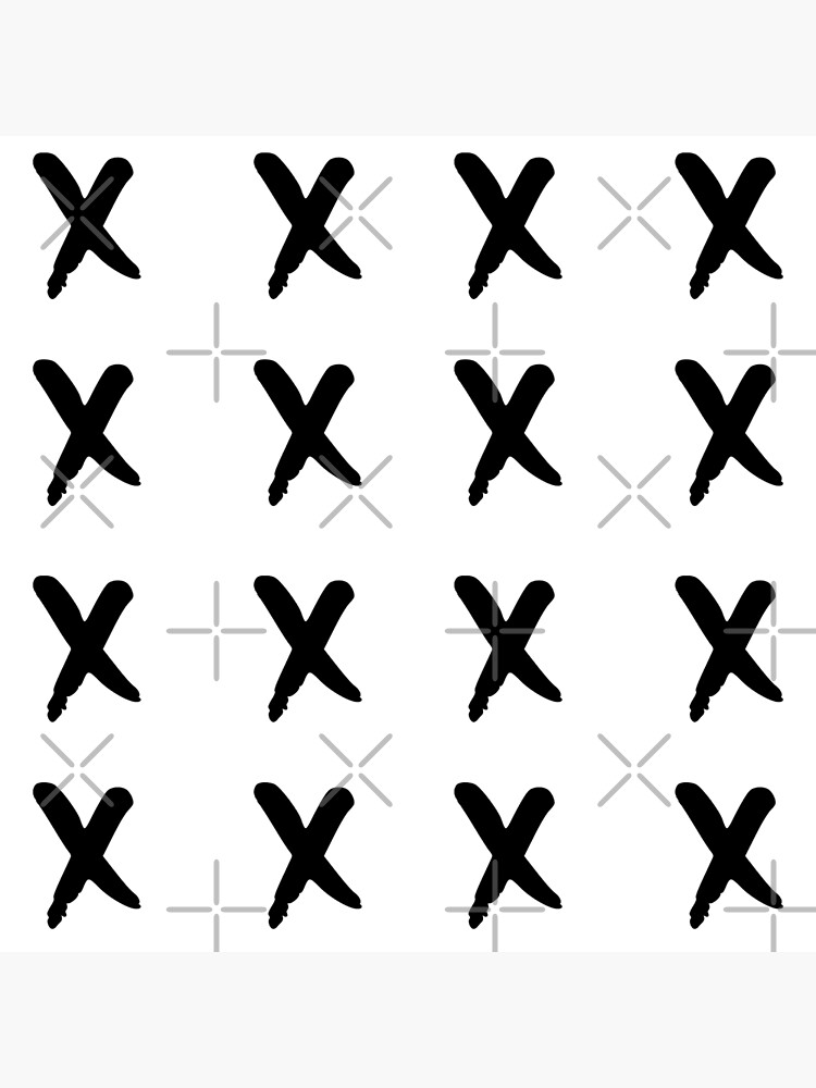 "Small x Mark Symbol 16 pack" Poster by Loving-school | Redbubble