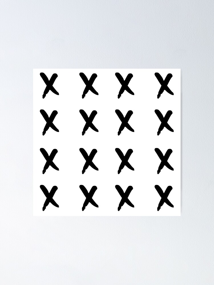 "Small x Mark Symbol 16 pack" Poster by Loving-school | Redbubble