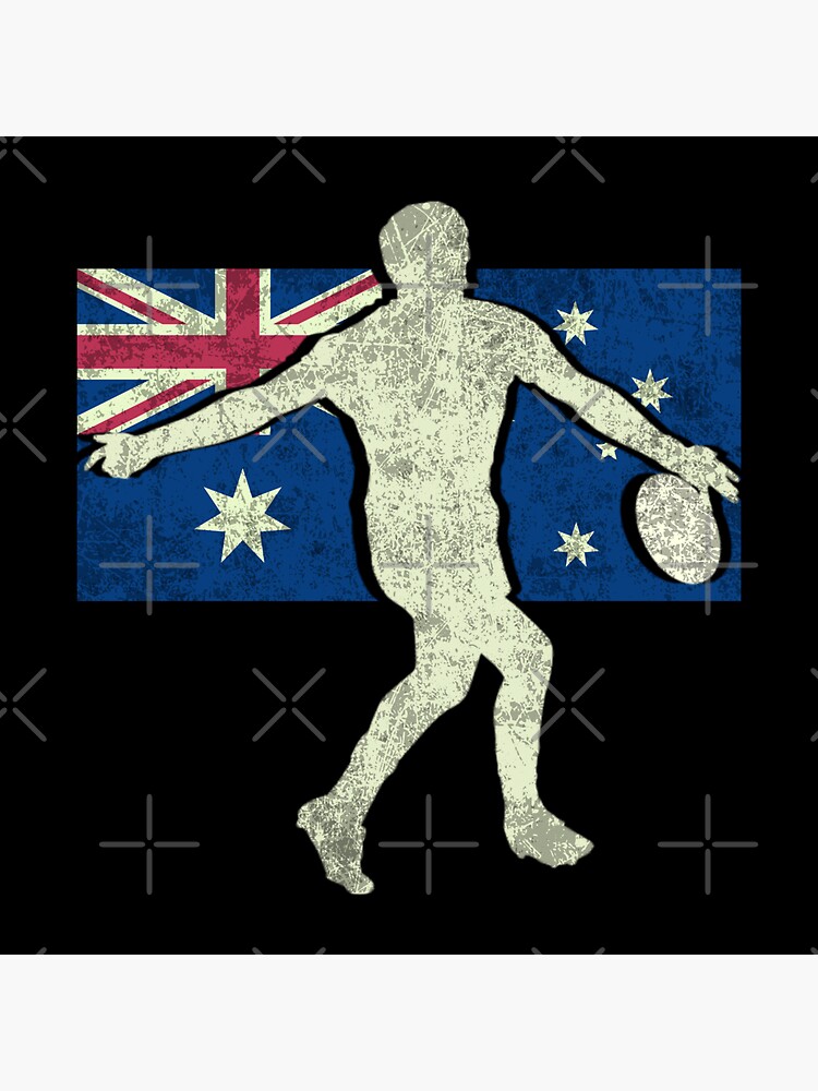 "Aussie Rules | Footy | Football | Vintage Retro | Australian Flag ...
