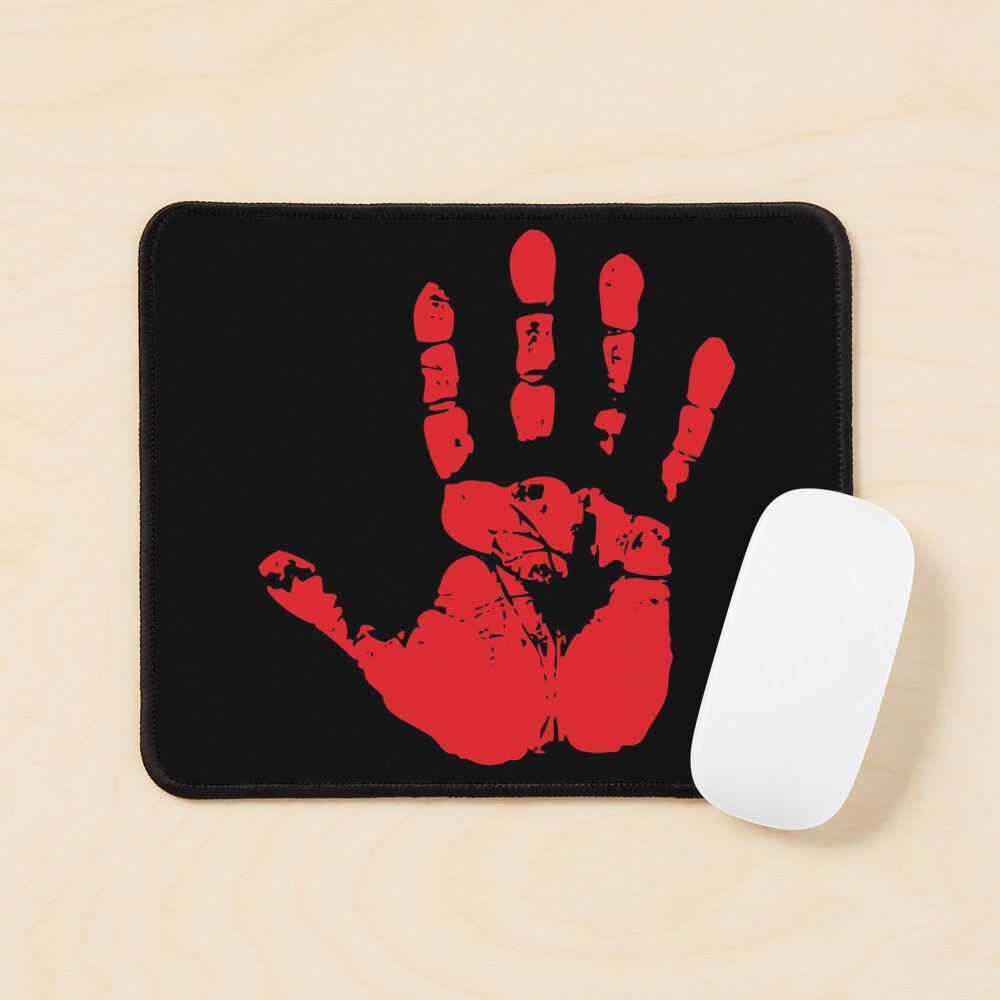 "Red handed" Sticker for Sale by rheyes | Redbubble
