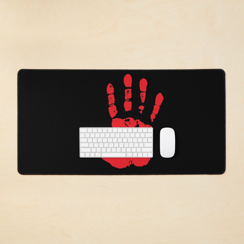 "Red handed" Sticker for Sale by rheyes | Redbubble