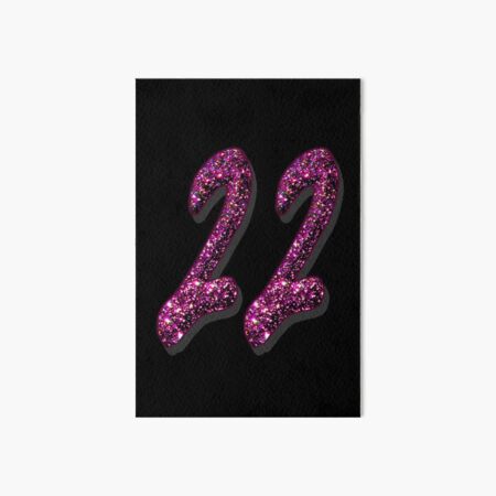 Lámina rígida «veintidós número 22 para cumpleaños y aniversario - números» de GlamourChick ...