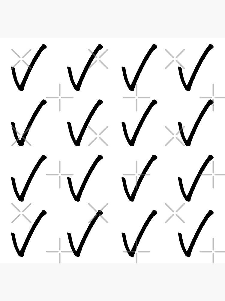 "Small Check Mark Symbol 16 pack" Poster for Sale by Loving-school ...