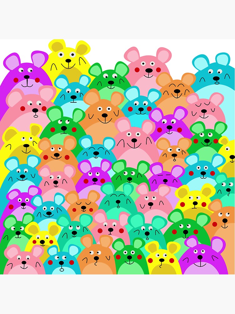 "Doodle Mouse" Sticker by justartandme | Redbubble