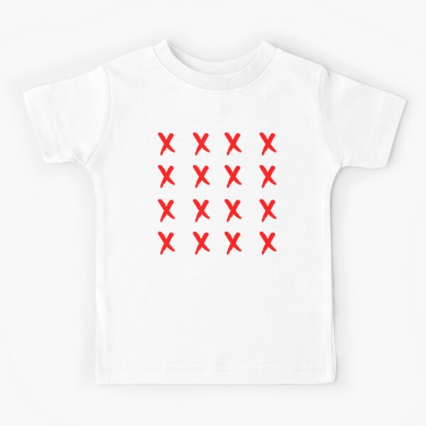 "Small Red x Mark Symbol 16 pack" Kids T-Shirt for Sale by Loving ...