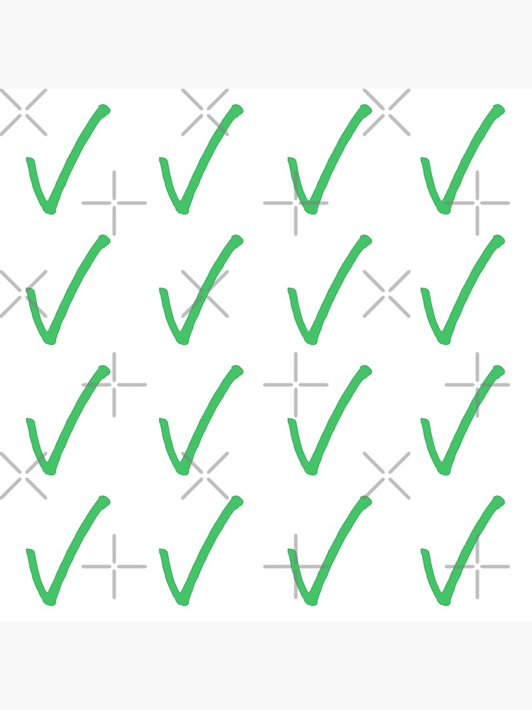 "Small Green Check Mark Symbol 16 pack" Poster for Sale by Loving ...