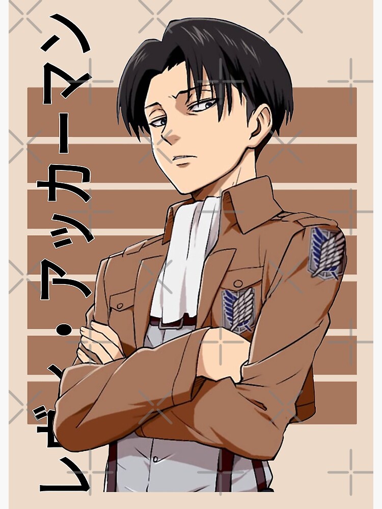 "Captain Levi Ackerrman - Attack on Titan Japanese" Poster by shiriru ...