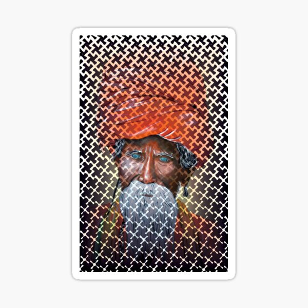 "lal baba " Sticker for Sale by silvercordchop | Redbubble