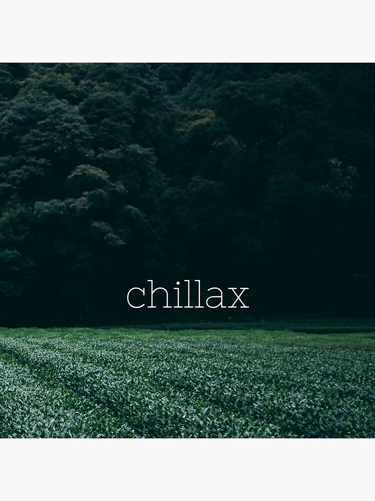 "chillax, chill, relax" Sticker for Sale by ChrisCrete | Redbubble
