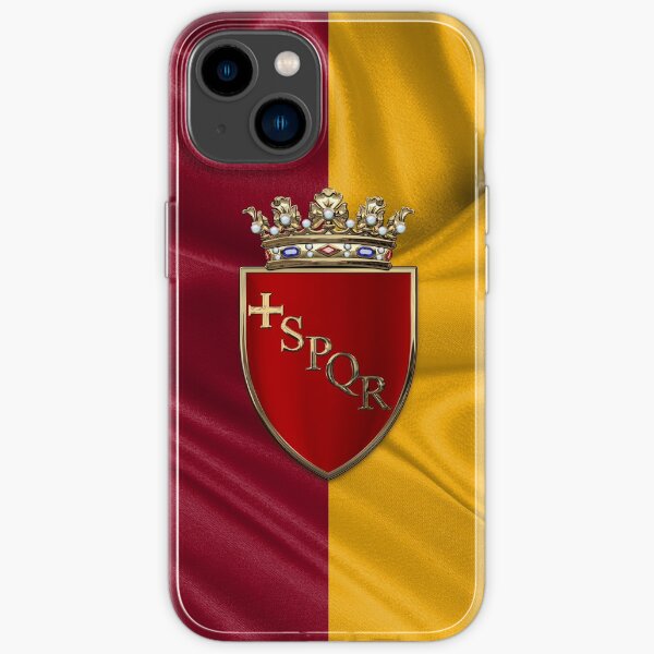 "Coat of arms of Rome over Flag of Rome" iPhone Case for Sale by ...