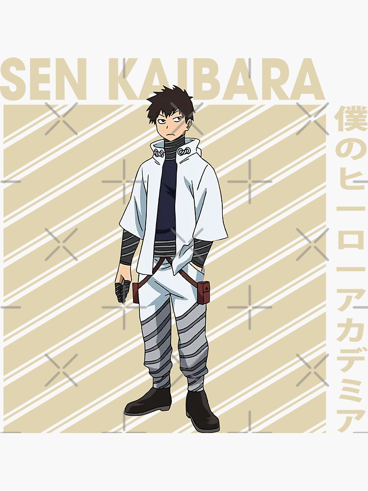 Graphic My Hero Art Academia Manga Sen Kaibara Design Sticker For Sale By Raygloria7 Redbubble