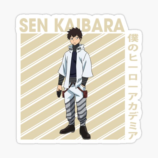 "Graphic My Hero Art Academia Manga SEN KAIBARA Design" Sticker for ...