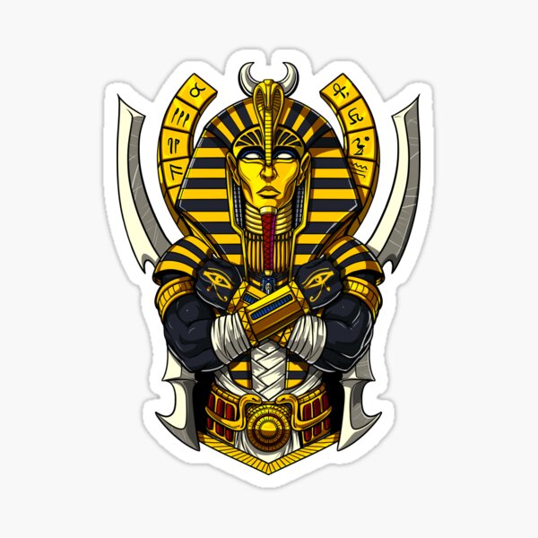 "Egyptian Pharaoh " Sticker for Sale by underheaven | Redbubble