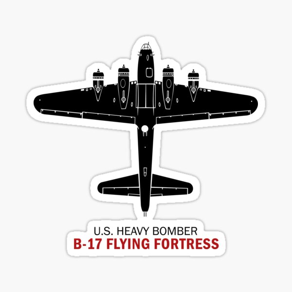 "WW2 B17 Identification Chart" Sticker for Sale by rogue-design | Redbubble