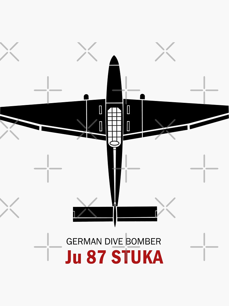 "WW2 Ju87 Stuka Identification" Sticker for Sale by rogue-design ...